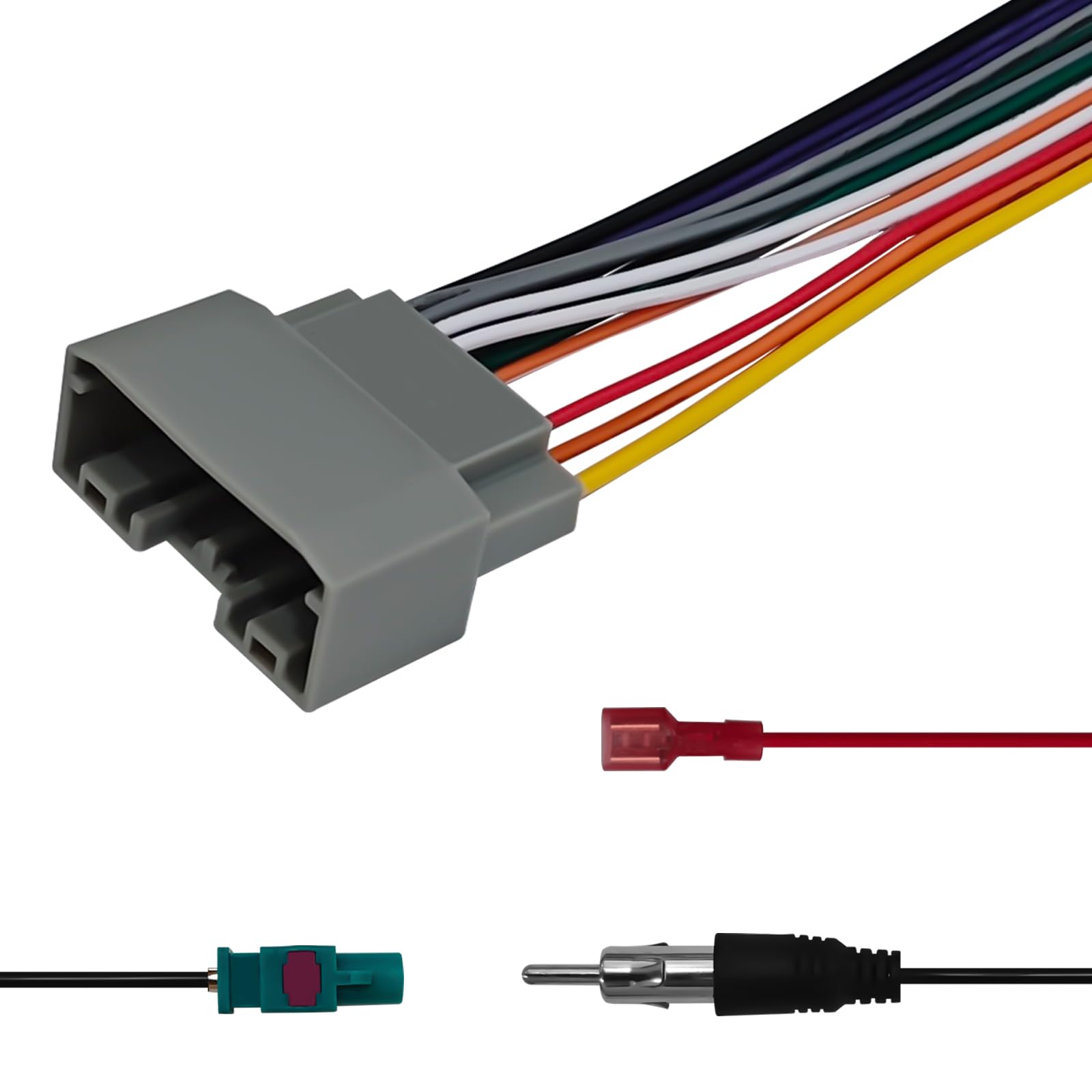 Amazon.com: Msyuusr 3 PCS Car Radio Stereo Wiring Harness Connector ...