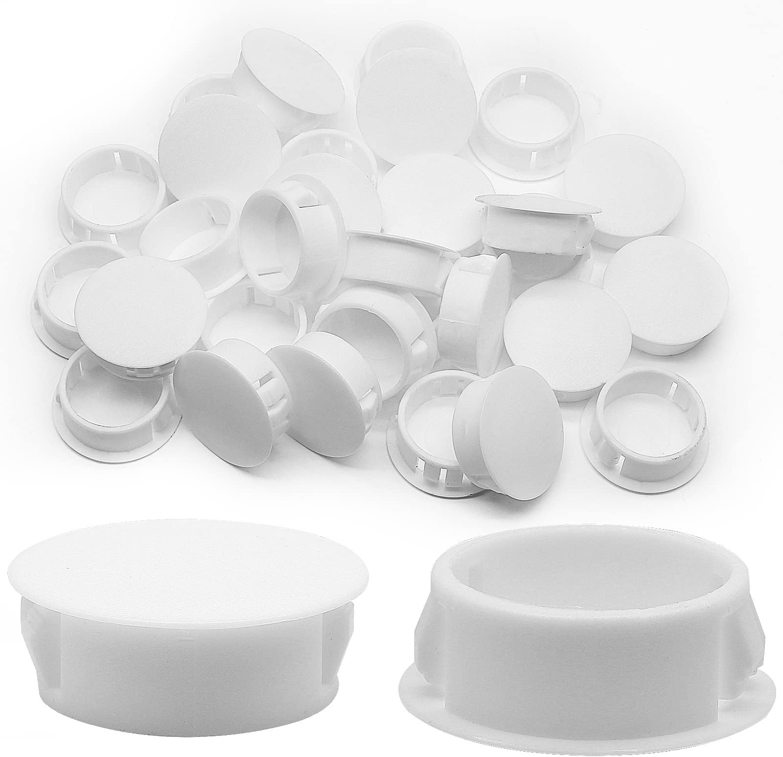 Amazon.com: Auvotuis 50Pcs White Plastic Hole Plugs, 5/8Inch (16mm ...