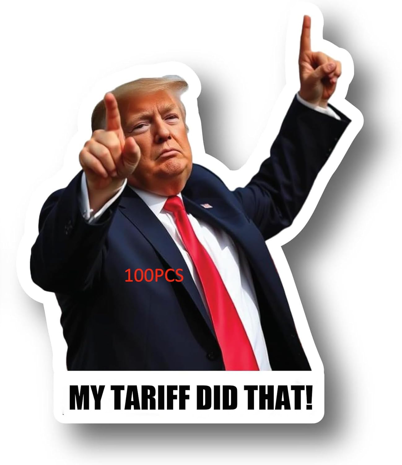 Amazon.com - 100pcs Trump I Did That My Tariff Did That Stickers Gas ...
