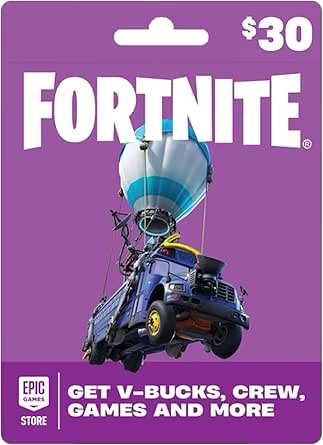 Fortnite Physical $30 Gift Card - Powered by the Epic Games Store ...