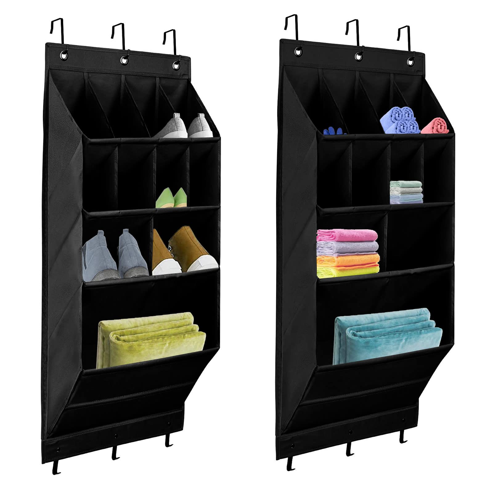 Amazon.com: mumisuto 2 Pack Over the Door Shoe Organizer, Hanging Shoe ...
