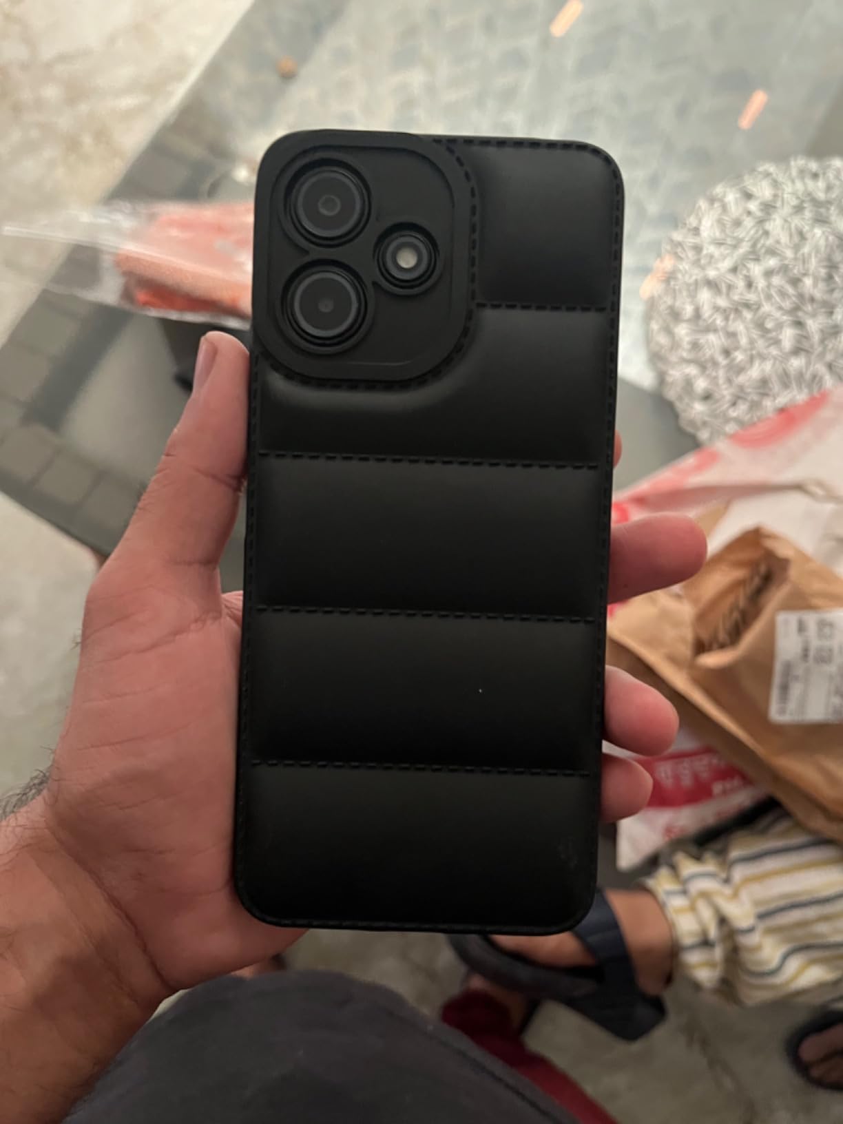 Plus Puffer Case Camera Protection Soft Back Cover for Poco M6 Pro 5G ...