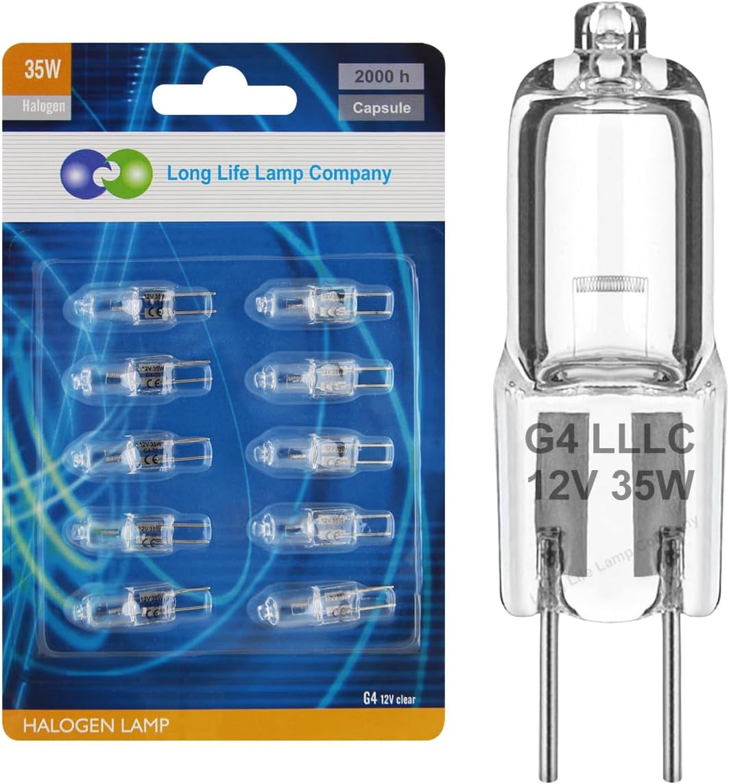 Long Life Lamp Company 10 Pack G4 12v Halogen Bulbs 5w (5W) : Amazon.co ...