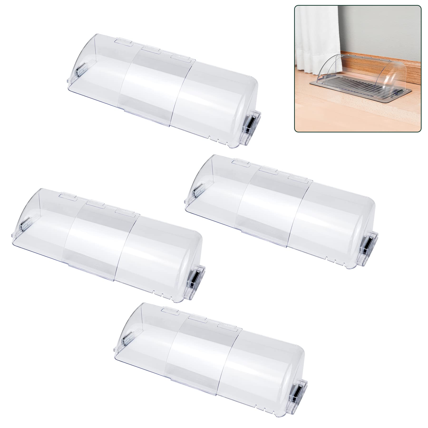 Wintcomfort Adjustable Air Deflector from 10 inch to 14 inch, Magnetic ...