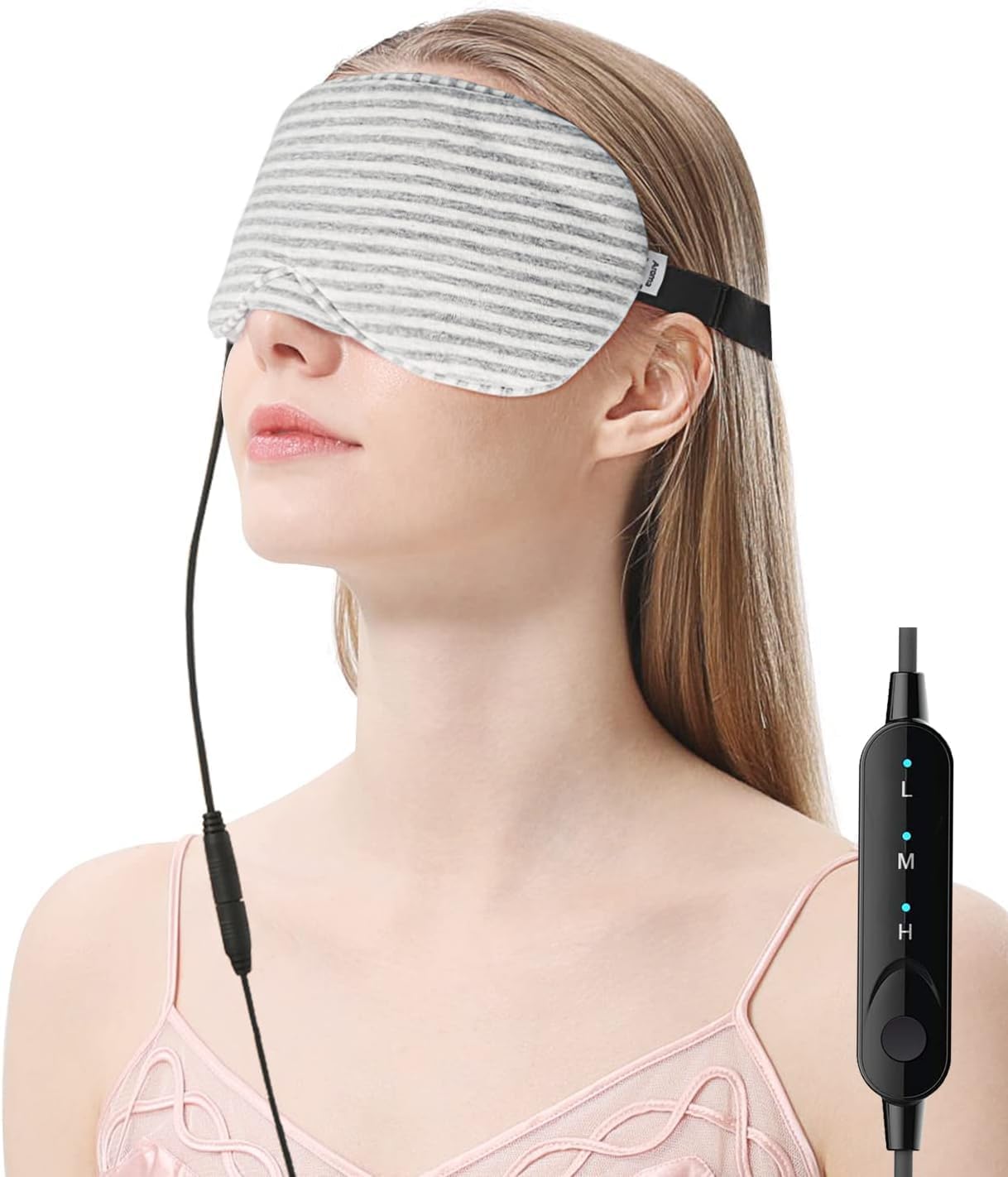 Amazon.com: Heated Eye Mask, 100% Cotton USB Warm Eye Compress for Dry ...
