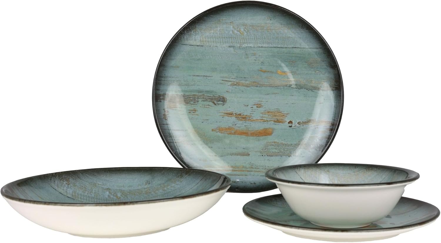 Amazon.com | Bonna Dinnerware Set - Madera - 24 pieces - 6 Persons ...