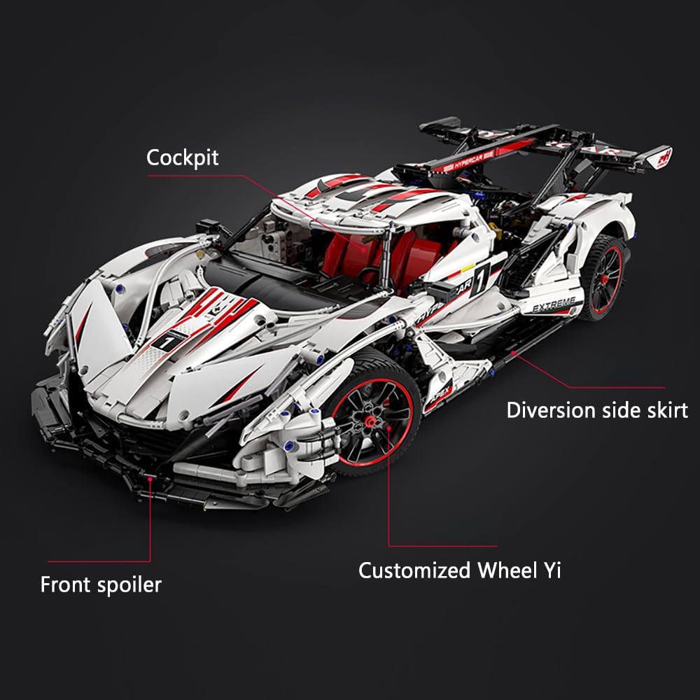 MISINI Apollo IE Super Car Building Kit,4449/pcs MOC Building Blocks ...