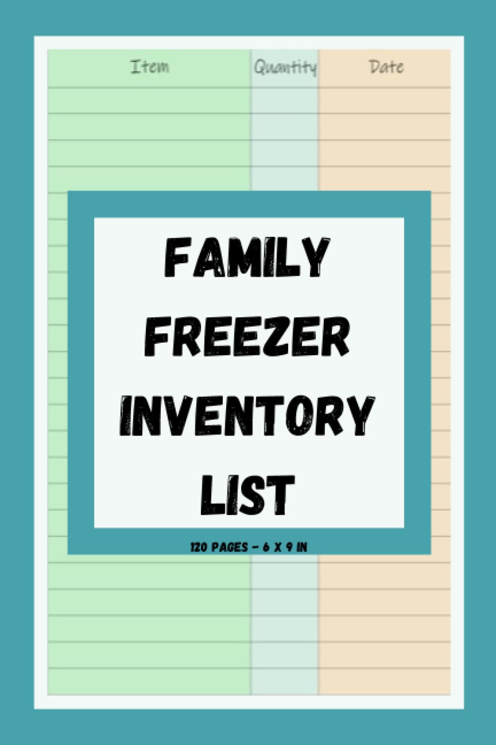 Family Freezer Inventory List Fridge And Freezer Checklist For Home ...
