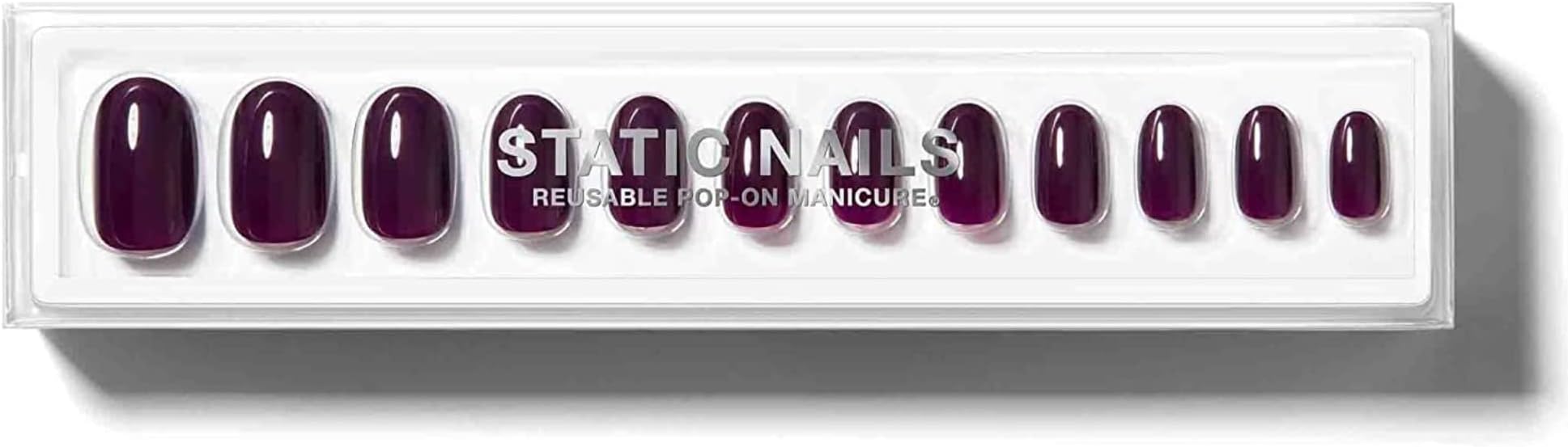 Amazon.com: Static Nails Reusable Pop-On Manicure Set, Non-Damaging ...