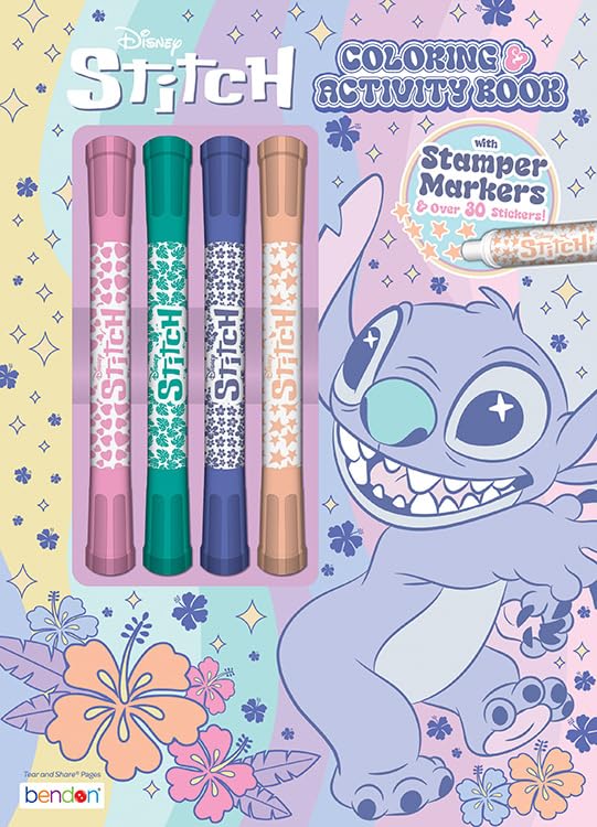 Amazon.com: Bendon Stitch Coloring and Activity Book | Stitch Coloring ...