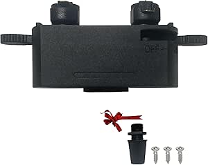 Bravsekai H Type Track Lighting Adapter Rail Connector, 3-Wire-1 Outlet ...