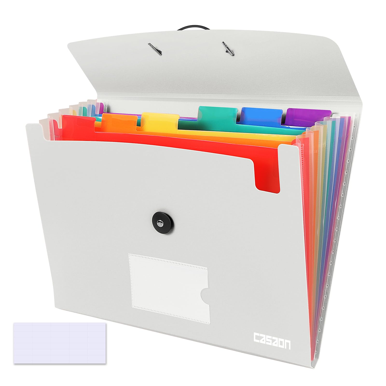 Snapklik.com : 7 Pocket Accordian File Folders, Expanding File Folder ...