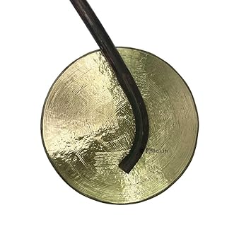 PITTAL™ Traditional Bronze Ghanta with Cane Stick | Kansa Ghanta/Pooja ...