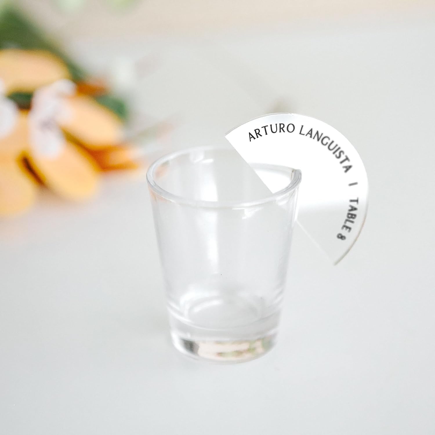 Shot Glass Place Card Drink Tag Charm Lime Name Cards Party Favor Shot ...