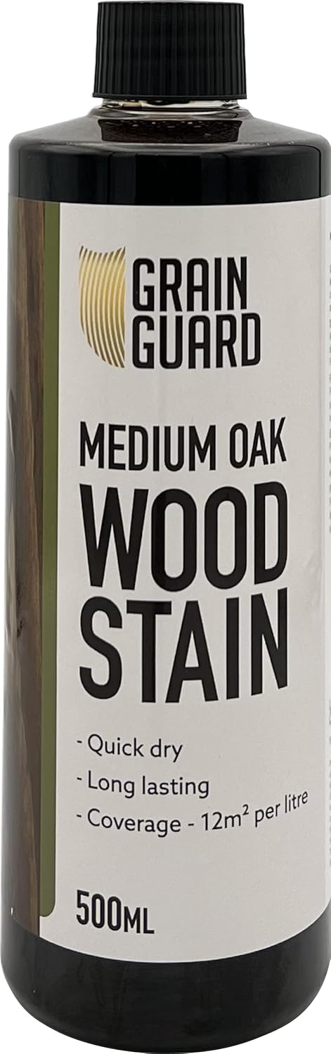 GRAIN GUARD Medium Oak Wood Stain - Water Based - 500ml : Amazon.co.uk ...