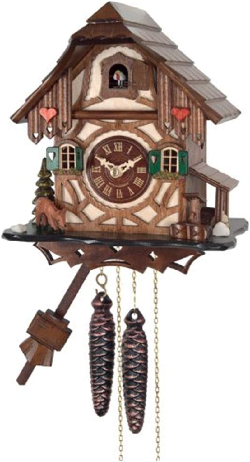 Amazon.com: River City Clocks One Day Cuckoo Clock Cottage with Deer ...