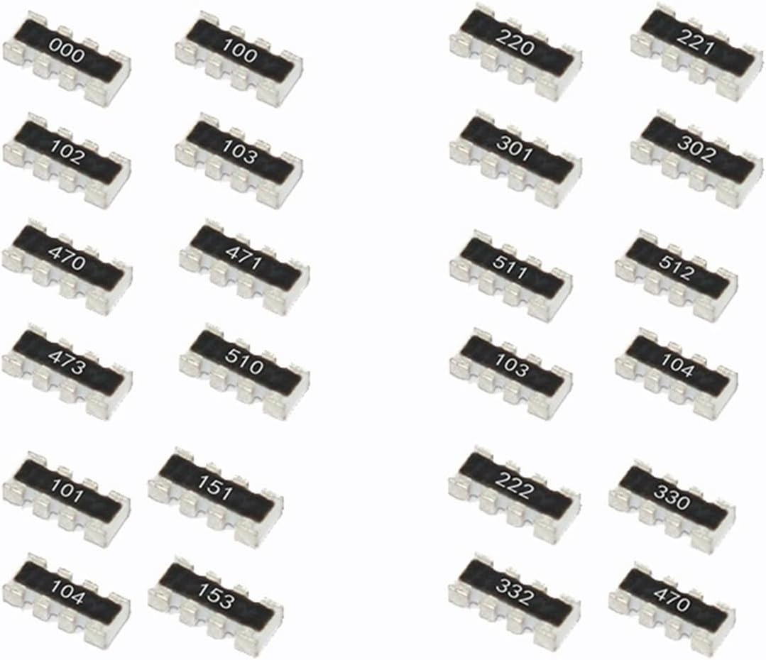 Amazon.com: MAAFRI 100 Pcs 0402 * 4 8P4R 2 * 4P SMD Network Resistor ...