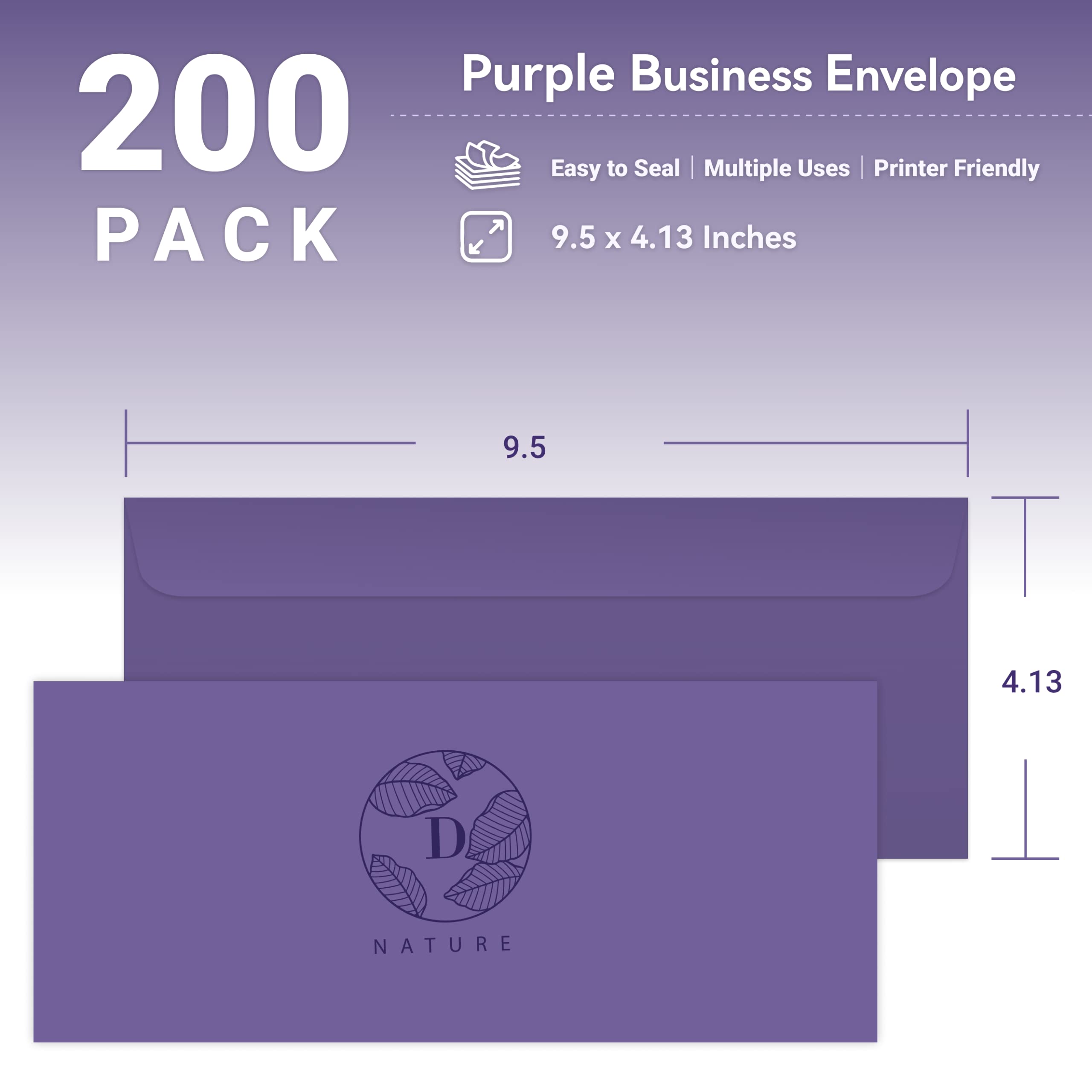 Purple Business Envelopes JAM Paper #10 Policy Business Envelopes