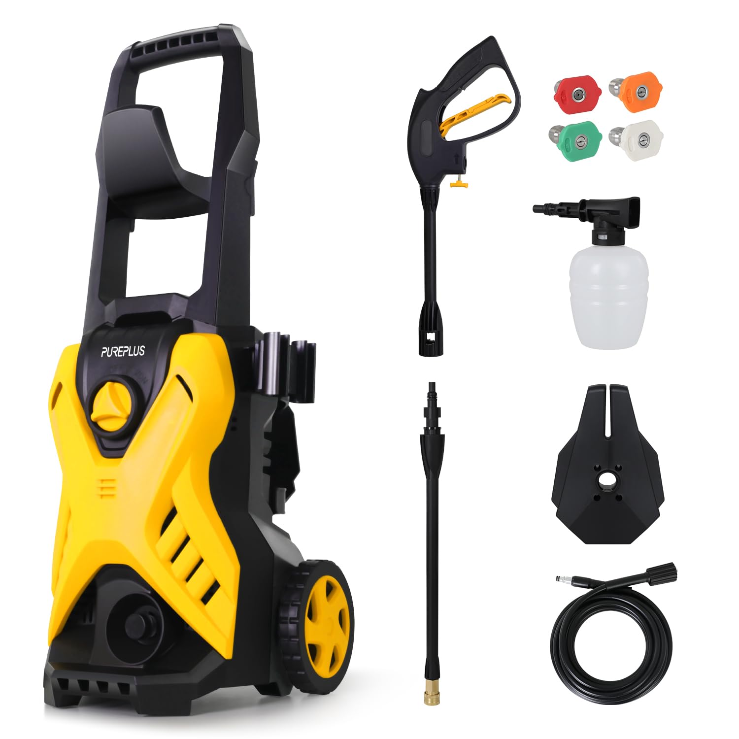 Amazon.com : PUREPLUS Electric Pressure Washer, Max 3000 PSI 1.8 GPM ...