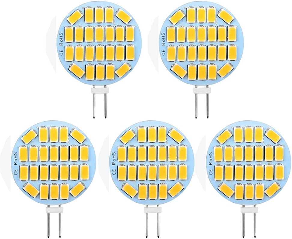 Amazon.com: 5X G4 LED Light Bulb 12V - 24V AC/DC 3W Side-Pin LED ...