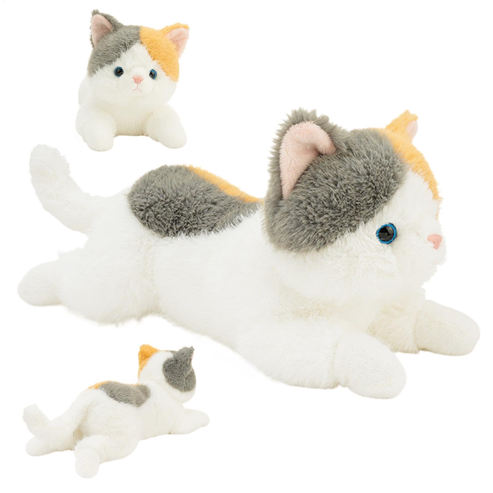 Throne | Soft Cat Toy, Weighted Cat Plush, Lying Cat Stuffed Animal ...