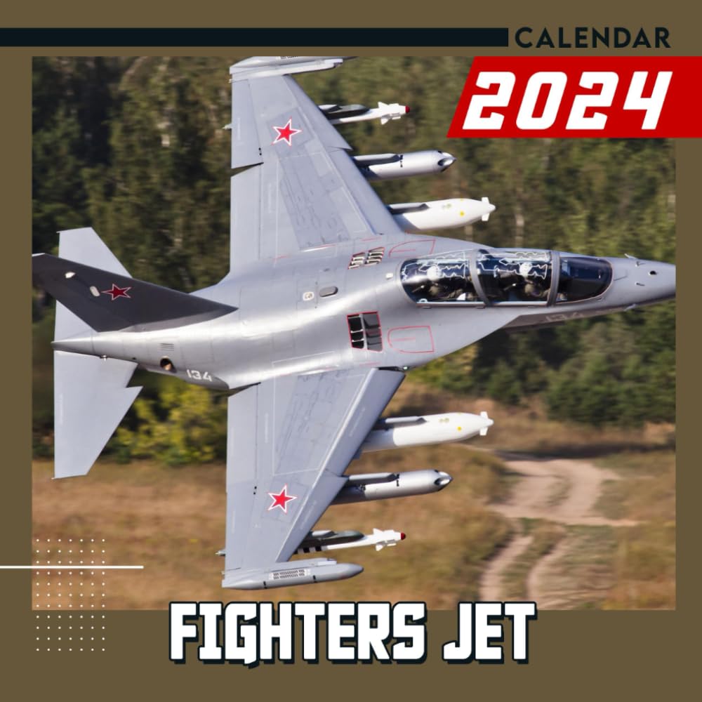 FIGHTERS JET Calendar 2024: Vehicle Calendar 2024-2025 From January ...