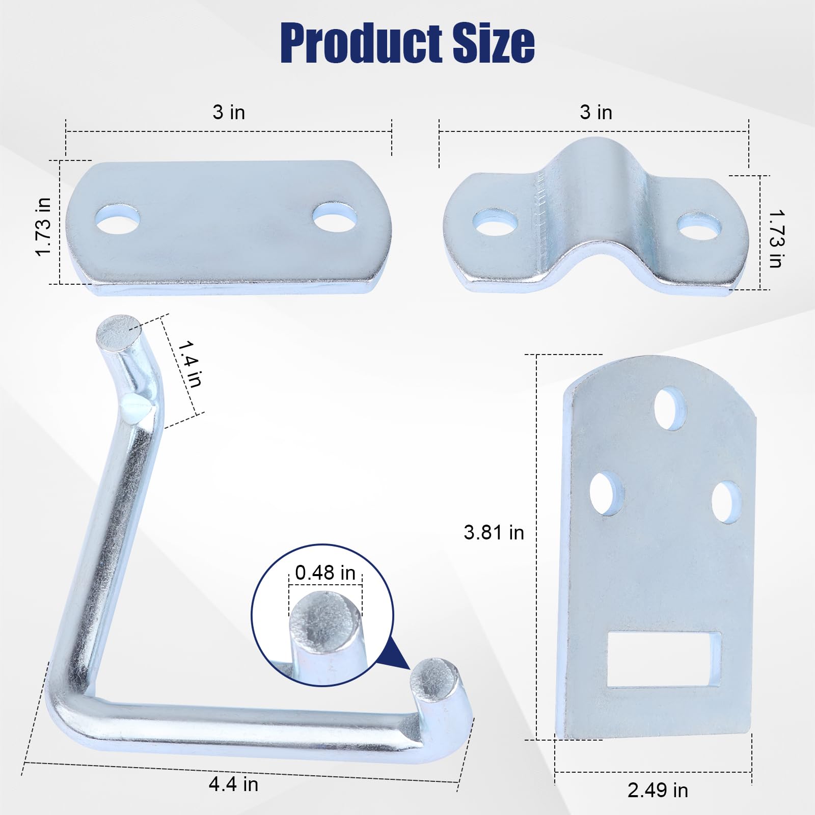 Snapklik.com : Corner Gate Latch Bracket Set, Corner Side Gate, Stake Bed Latches Bracket Set ...