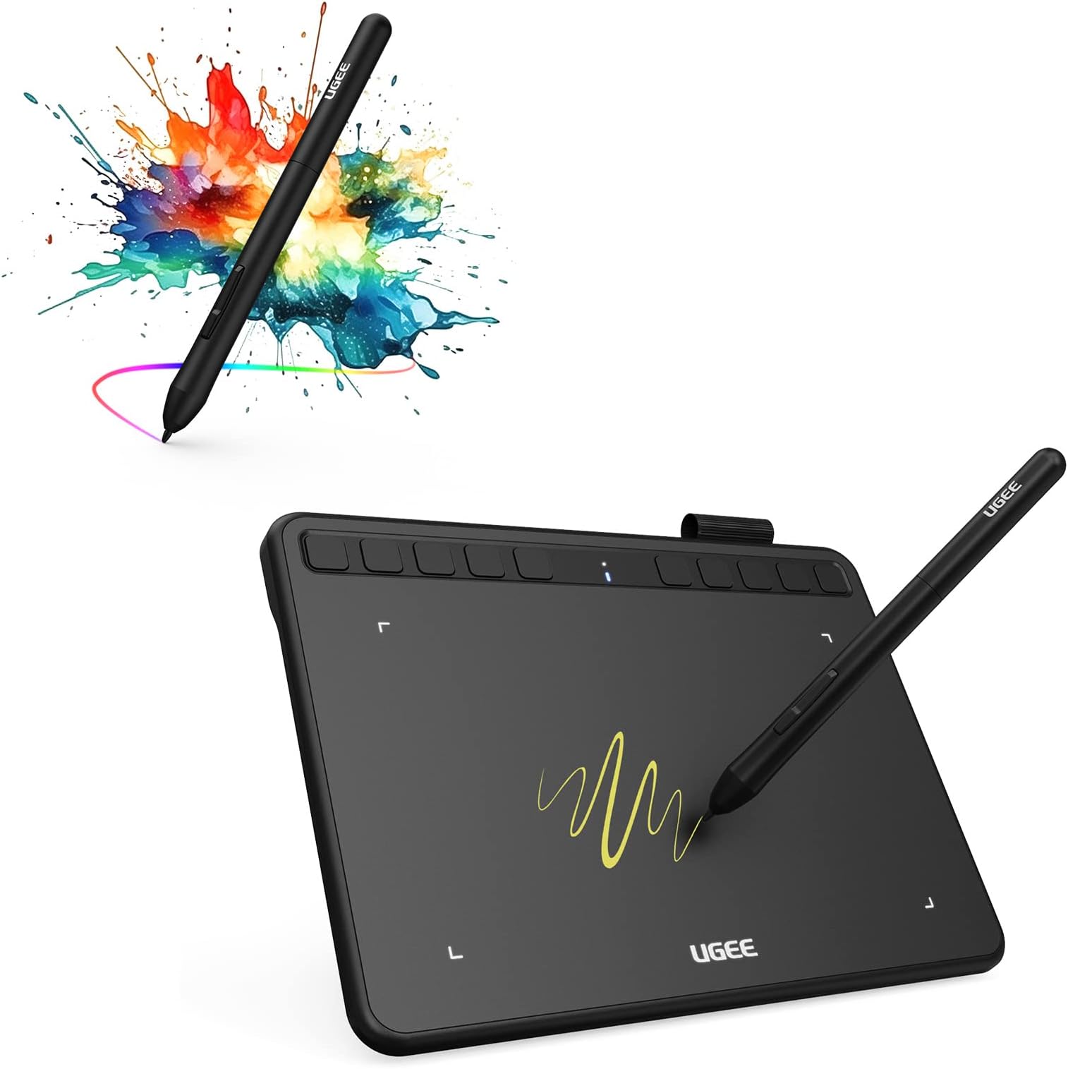 Amazon.com: Drawing Tablet, UGEE Computer Graphics Tablets with 10 Hot ...