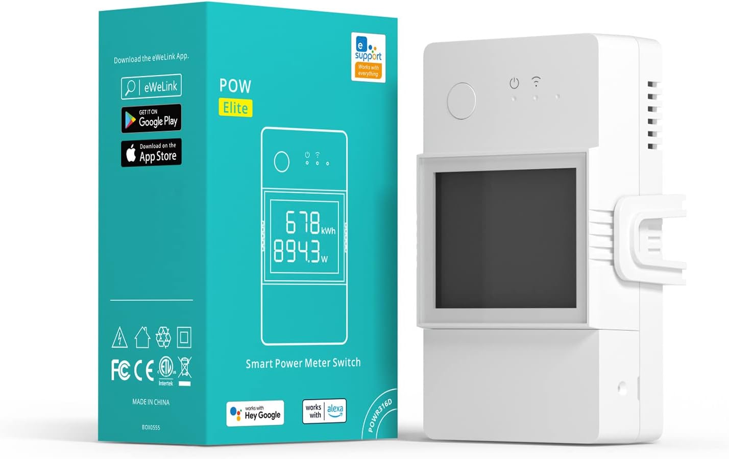 Smilewolf POWR316D Elite Smart Power Meter Switch Smart WiFi Wireless ...