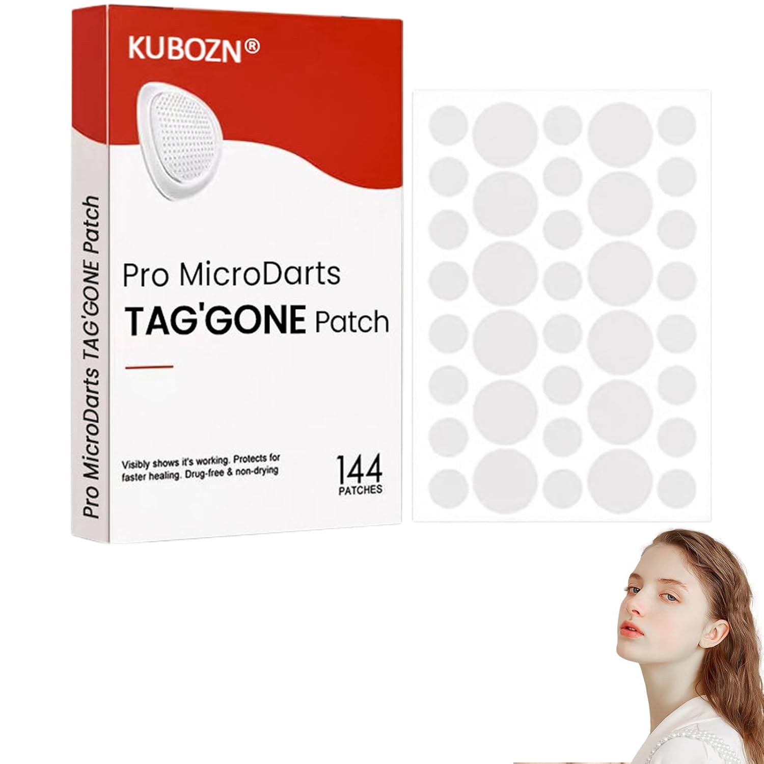 Amazon.com: KUBOZN Pro MicroDarts Patch, Pimple Care Patches for Face ...