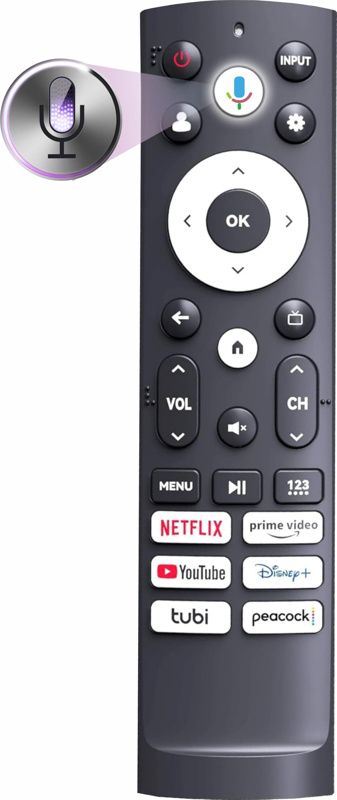 Replacement for Hisense TV Remote with Voice Control & Bluetooth ...