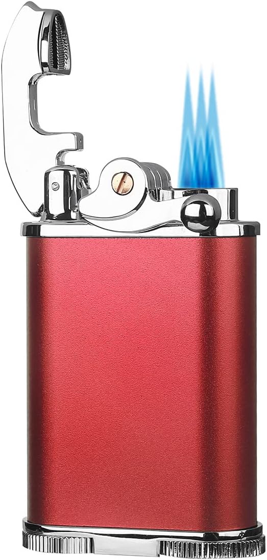 Amazon.com: Visol Retro Butane Torch Lighter Triple Flame Refillable ...