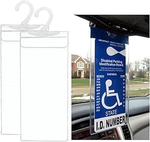 Amazon.com: Wevdn 2 PCS Handicap Placard Holder, 13.86×4.92 Inches ...