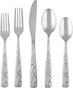 Amazon.com | 45-Piece Flatware Set with Chrome Buffet, Service for 8 ...