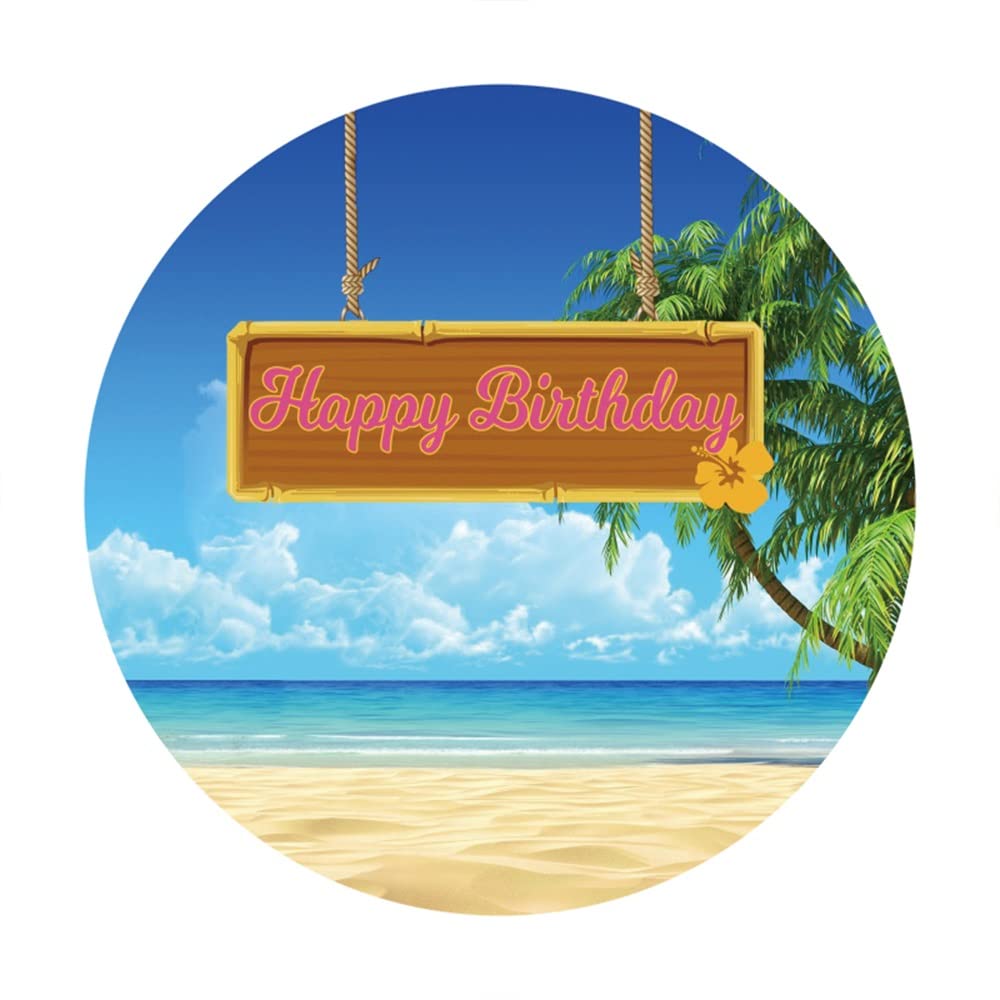 Happy Birthday Beach Scene