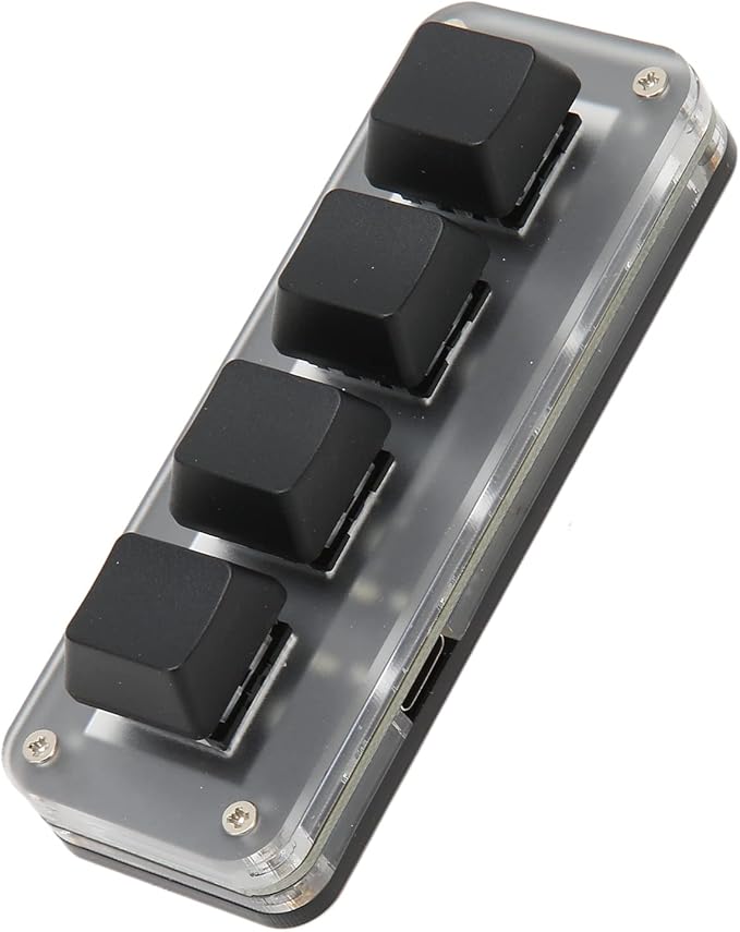 USB Mini 4 Keys Keypad, One Handed Mechanical Gaming Keyboard for ...