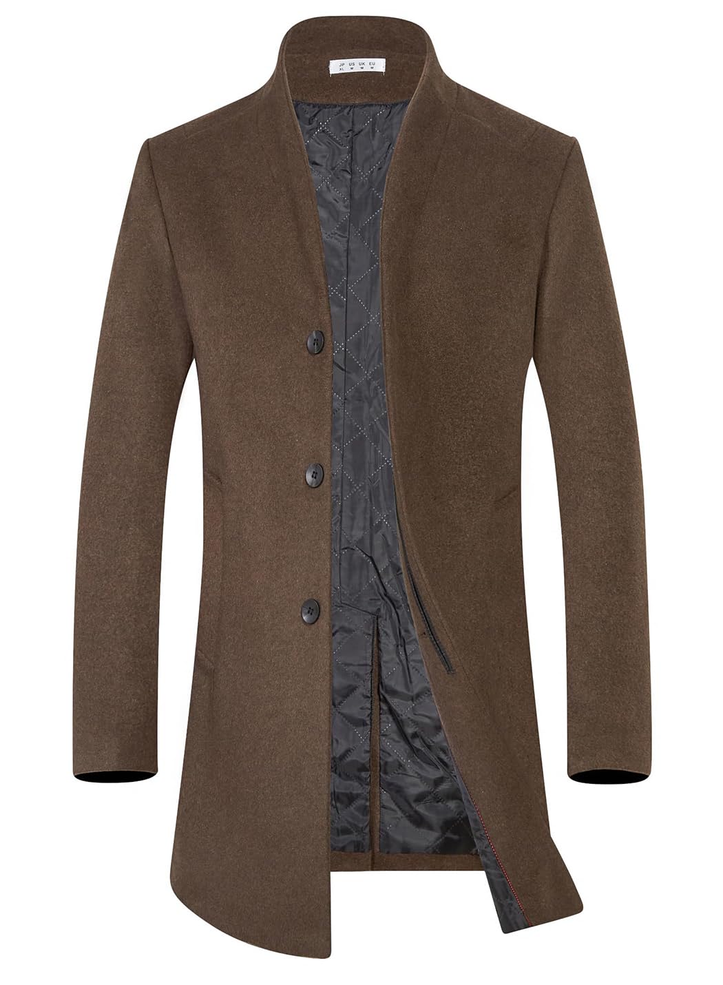 Snapklik.com : Mens Premium Wool Trench Coat French Front Top Coat ...