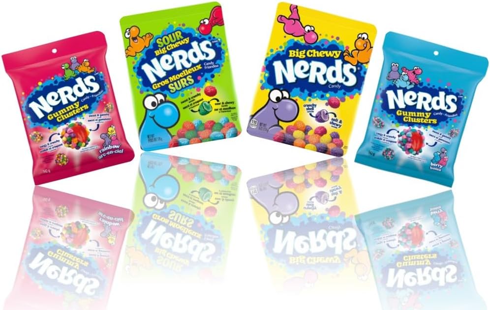 Nerds Gummy Clusters Variety Pack – Rainbow, Berry, Chewy & Crunchy ...