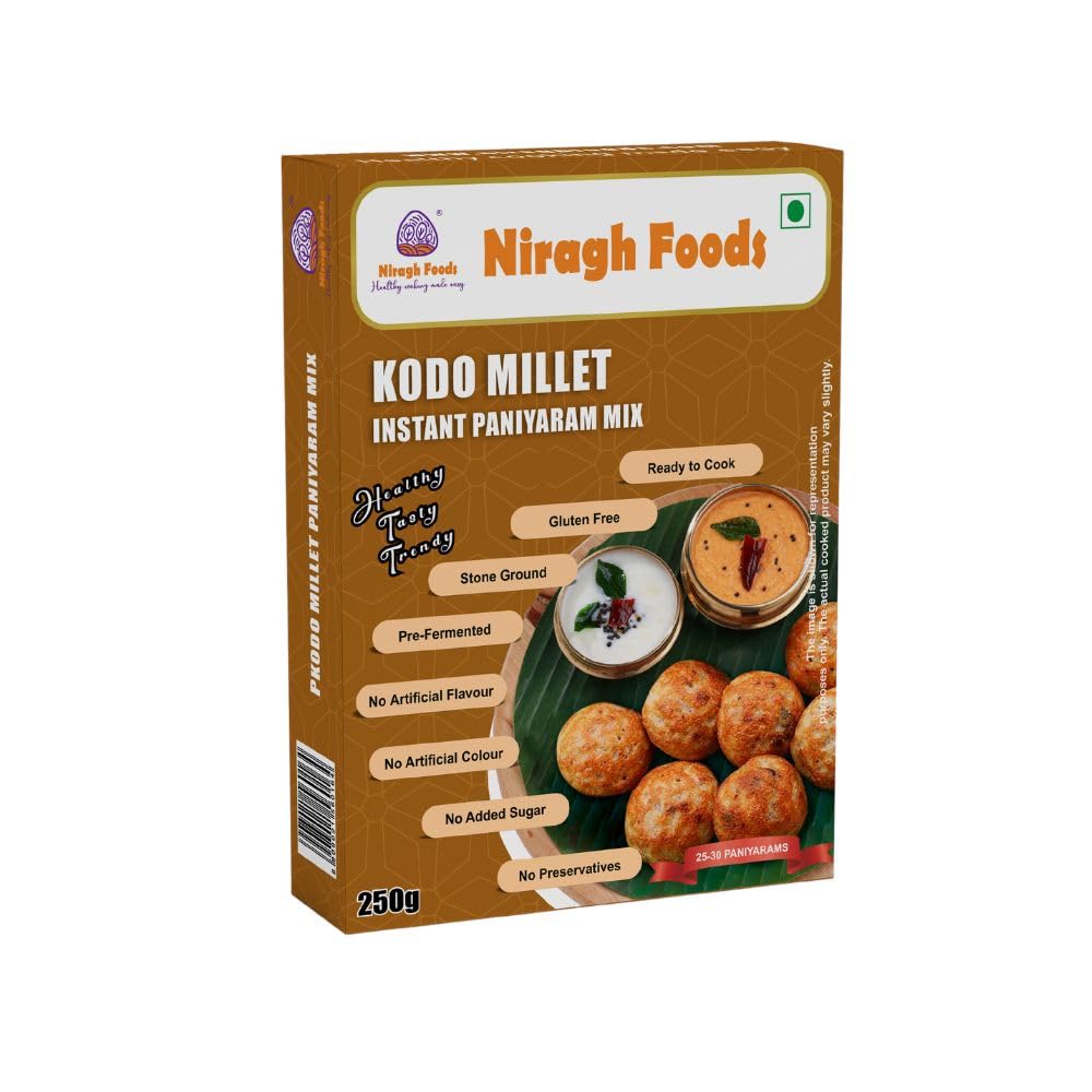 Niragh Foods Easy to make Protein Rich Kodo Millet Paniyaram/Paddu Mix ...