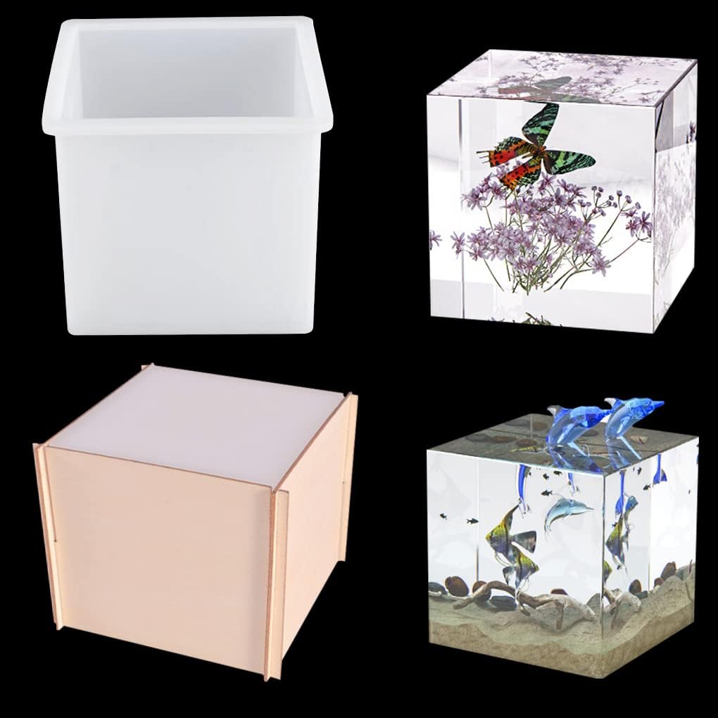Amazon.com: Square Light Resin Mold,LED Silicone Molds for Resin,Resin ...