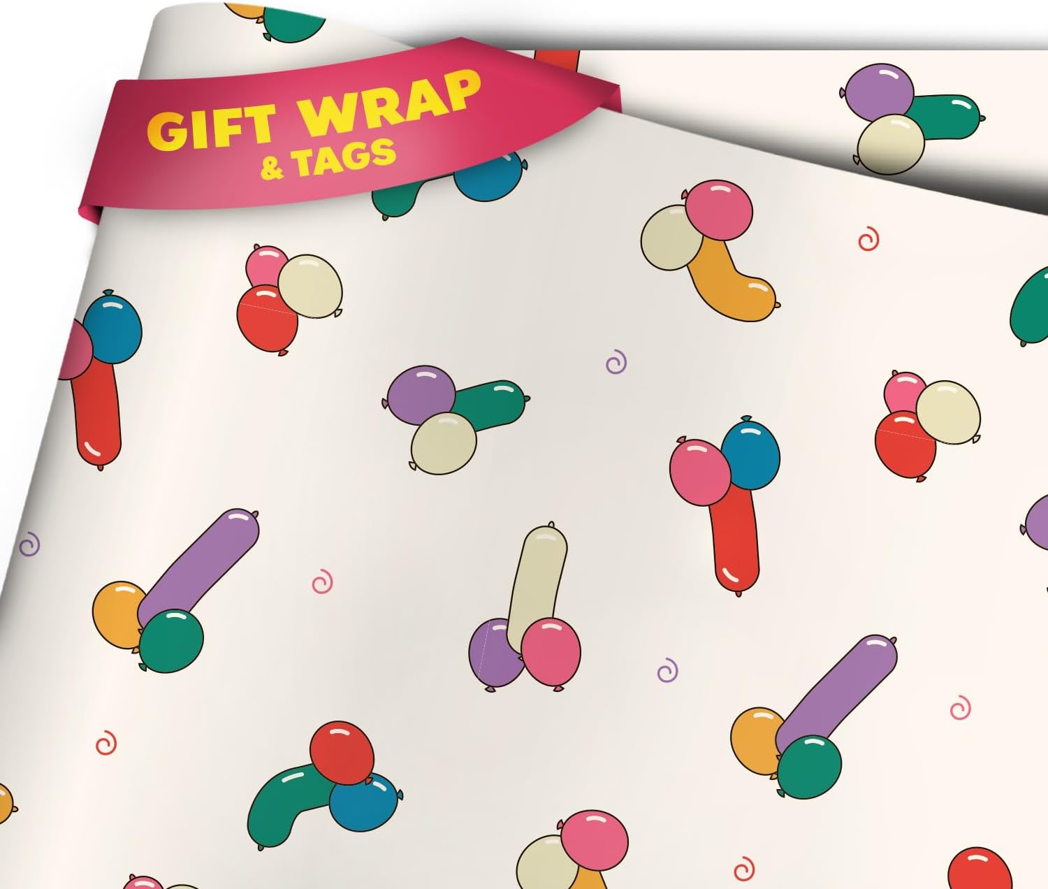 Funny Rude Gift Wrap Wrapping Paper Sheets for Best Friend Birthday ...