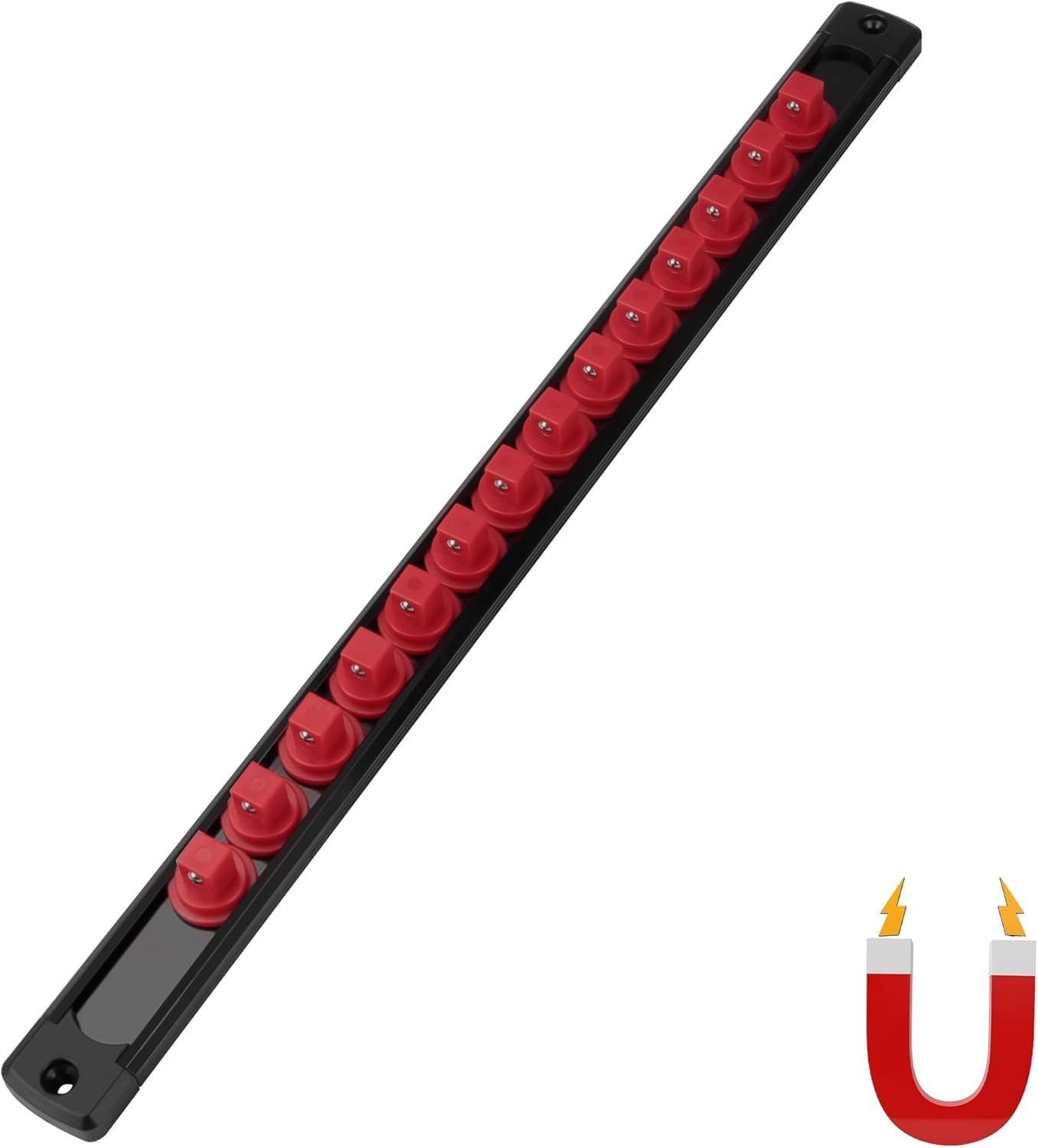 Fivepears Magnetic Socket Rails Storage Organizer，Heavy Duty Aluminum ...