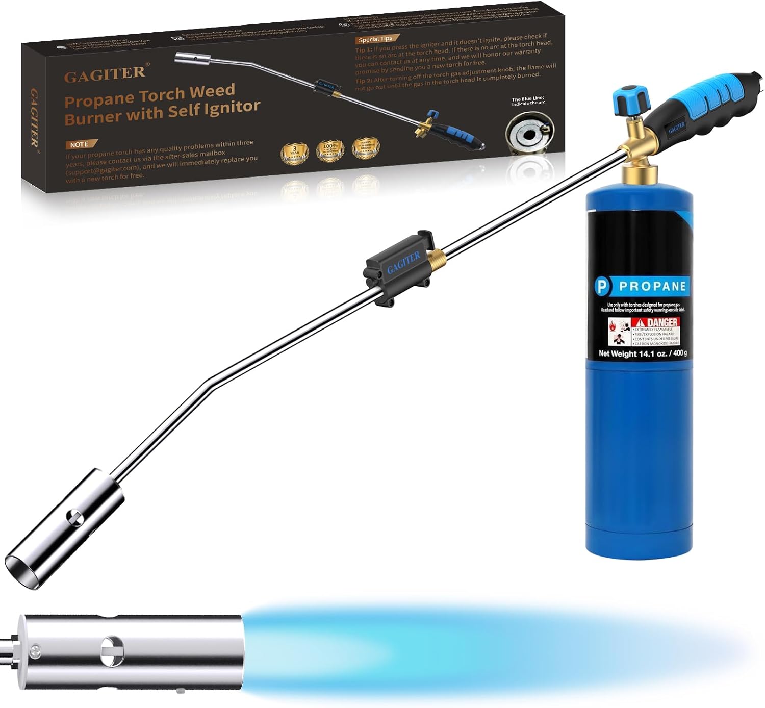 Amazon.com: Weed Torch Propane Burner,120,000 BTU Blow Torch Weed ...