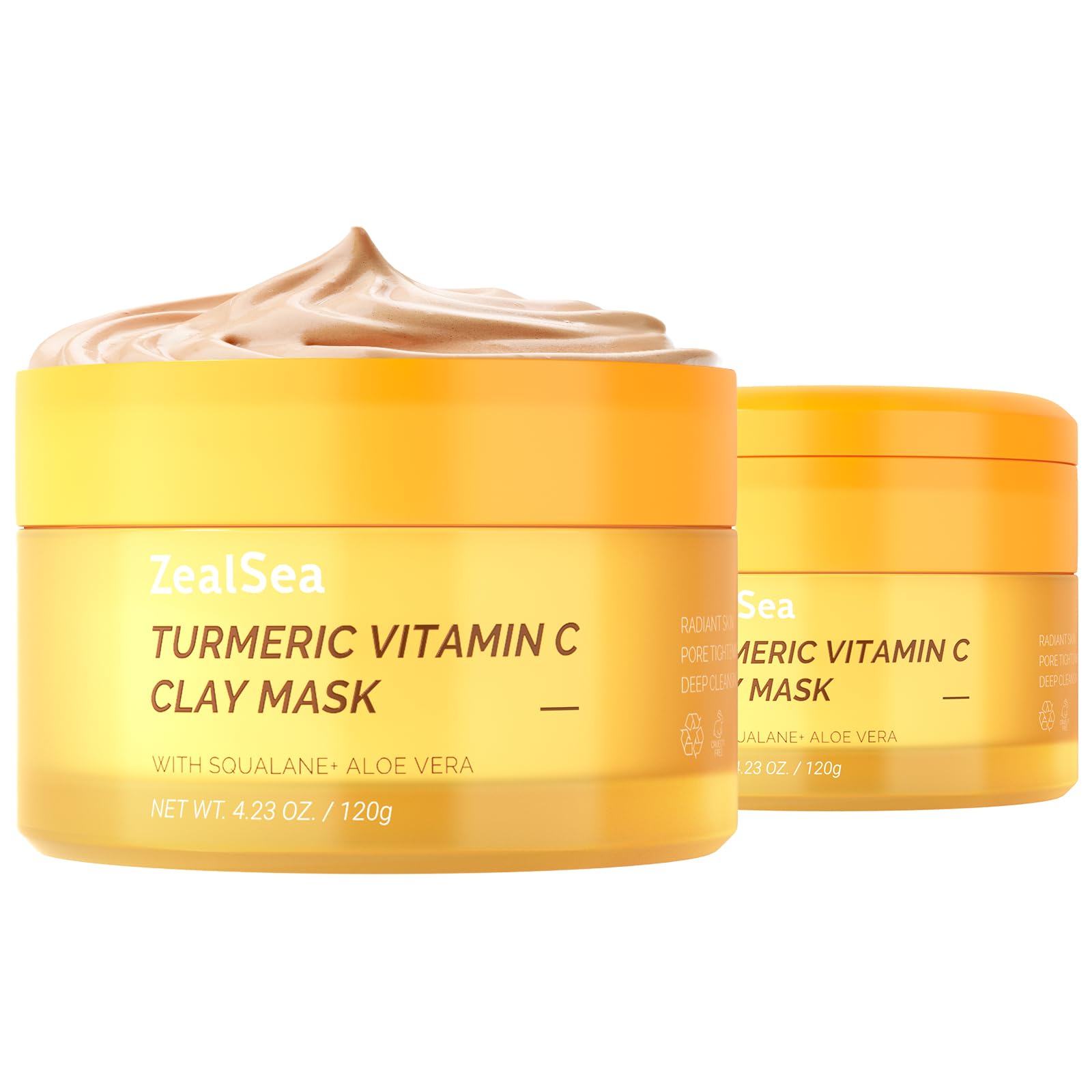 Amazon.com : ZealSea Vitamin C American Kaolin Clay Mask with Turmeric ...