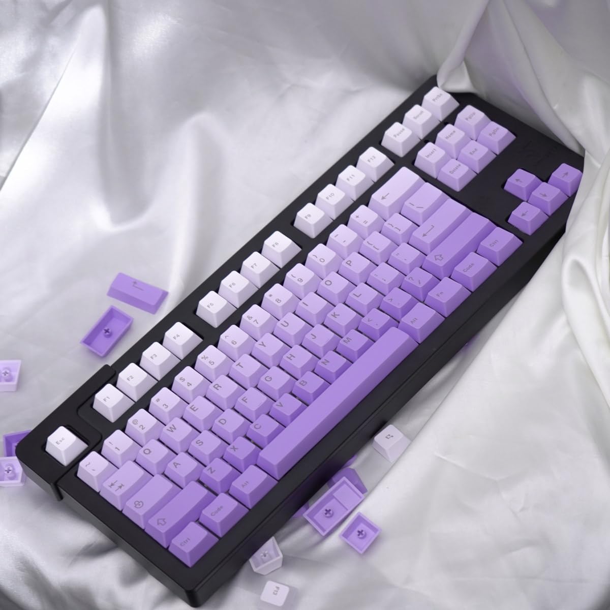 Snapklik.com : Gradient Keycaps 125 Keys Cherry Profile Dye Sub PBT ...