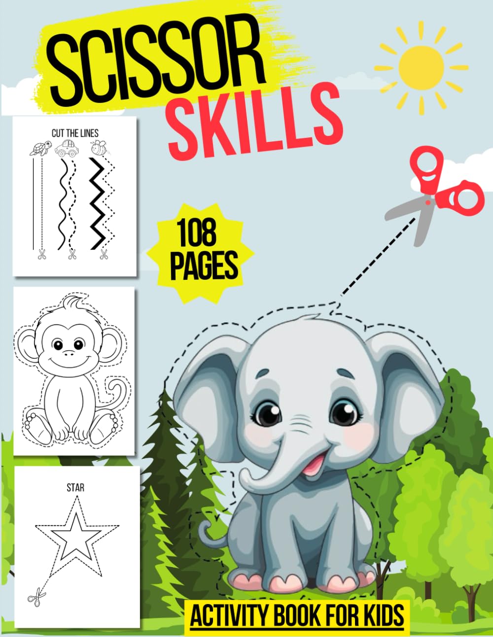 Scissor skills Preschool Activity Book: scissor skills book for toddler ...