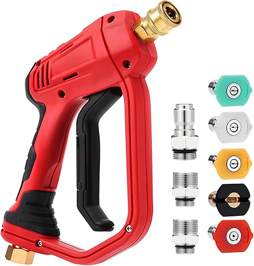 Amazon.com: Short Pressure Washer Gun with Swivel, Stubby Pressure ...