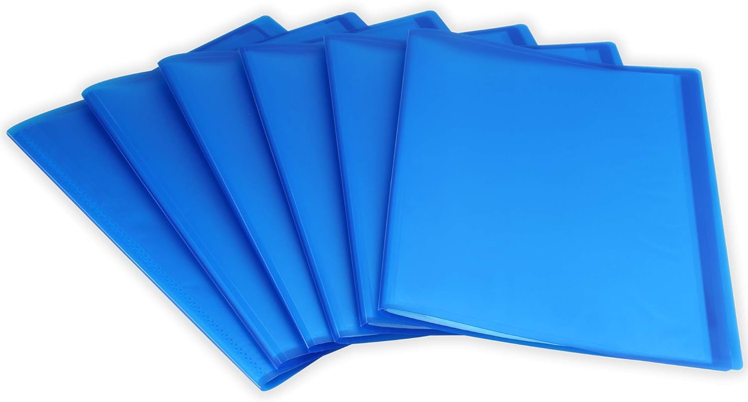 Set Of 6 A4 Display Folder 20 Plastic Sleeves Presentation Folder set-of-6-a4-display-folder-20-plastic-sleeves-presentation-folder