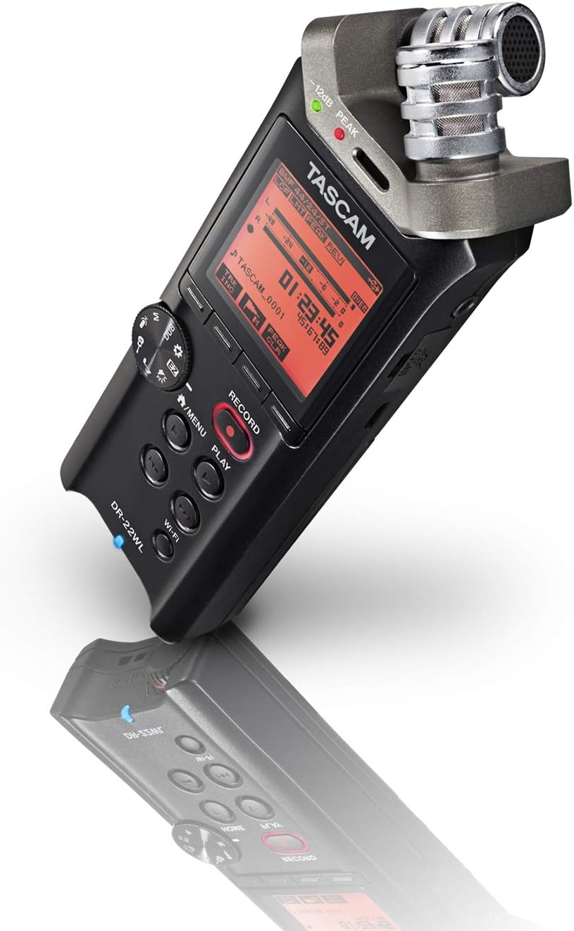 Amazon.com: Tascam DR-22WL Portable Handheld Audio Recorder with WiFi ...