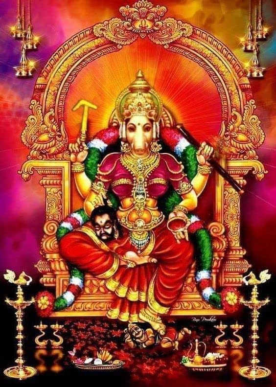 Varahi Amman Photo Laminated : Amazon.in: Home & Kitchen